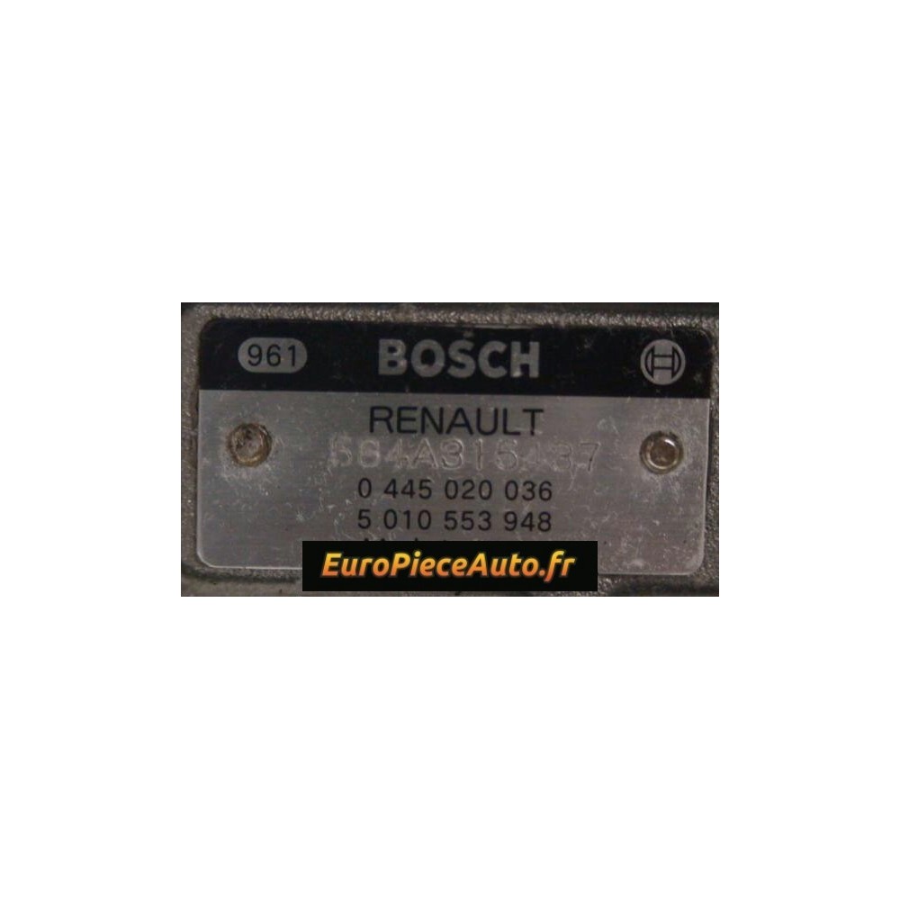 Pompe injection Bosch 0445020036 - 0445020035 - 0445020013 - 0445020012 ...